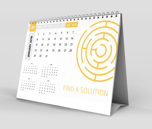 Custom Desk Calendars | instantprint