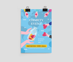 Charity Posters, Charity Fundraising Event Poster Templates & Printing ...