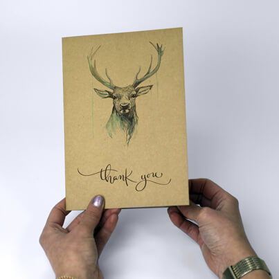 Greeting Cards Just Because Cards Natural Paper Hand in Hand A6 ...